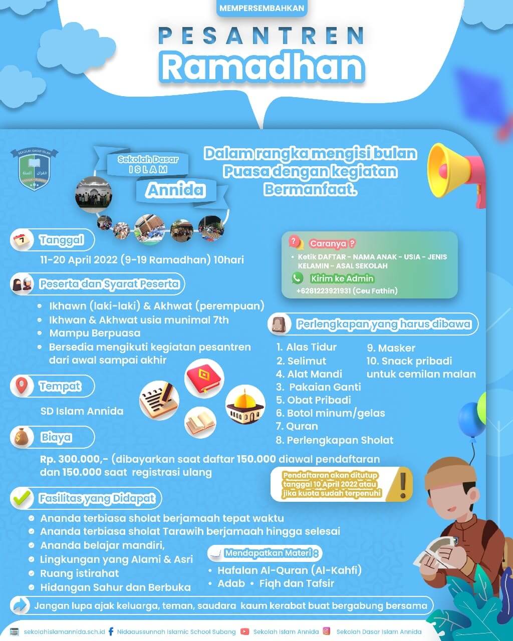 Pesantren Ramadhan - Sekolah Islam di Subang Mendidik Sesuai Alqur'an ...